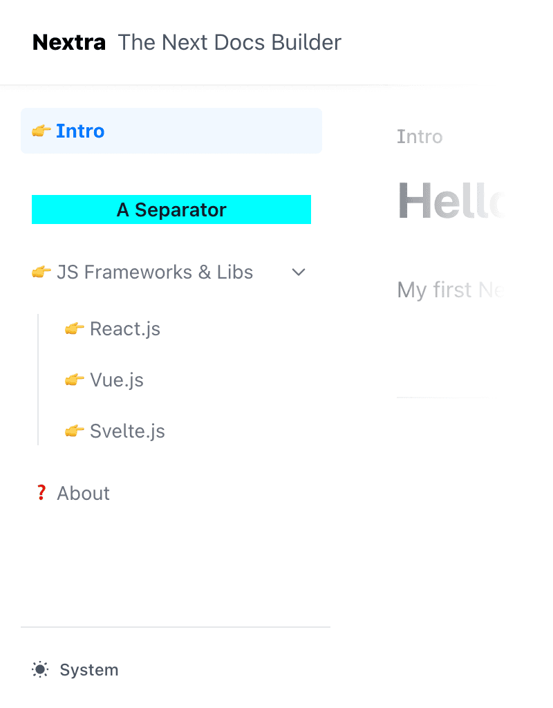 Layout Component | Nextra