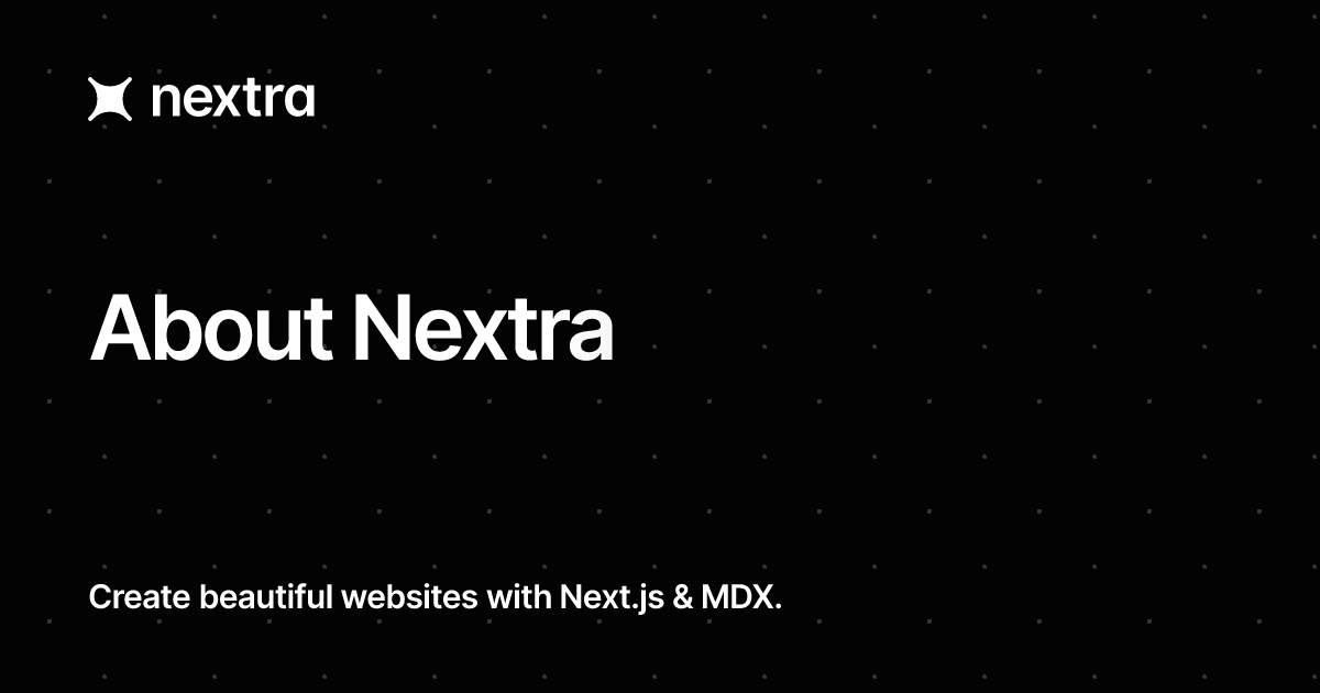 About Nextra | Nextra
